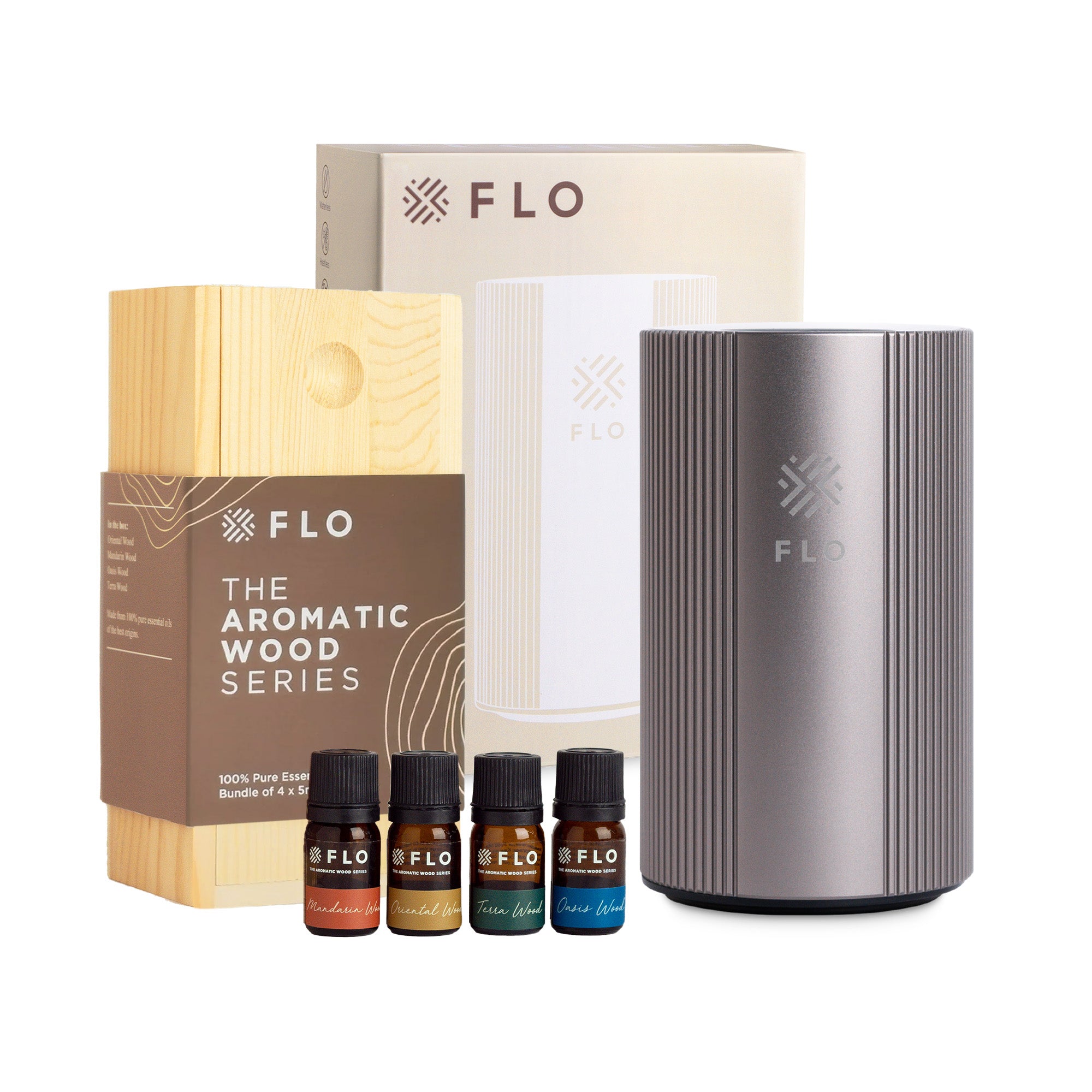 FLO Diffuser Go Aromatic Wood Bundle | FLO Aroma