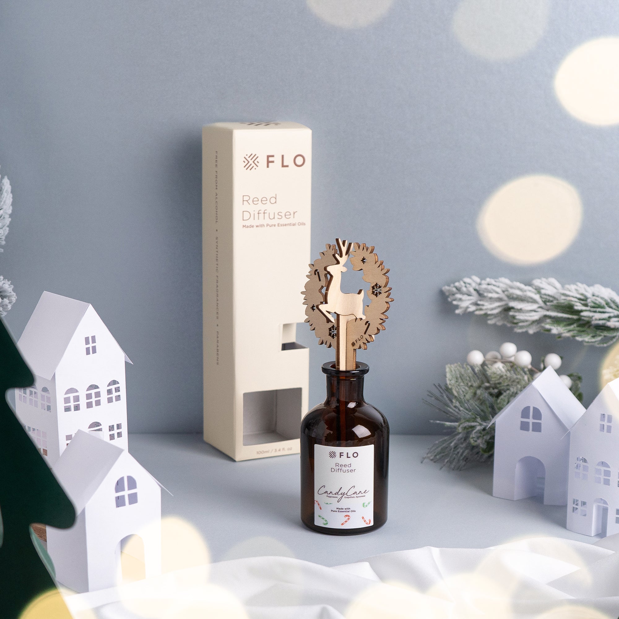 Reed Diffuser - Candy Cane | FLO Aroma